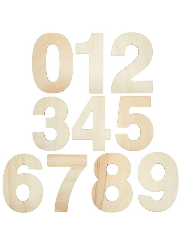 Wooden Letters & Numbers in Wood Crafting - Walmart.com