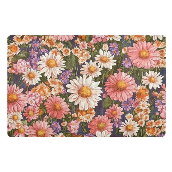 Bright Daisy Watercolor Floor Door Mat Outdoor Indoor for Home Entrance ...