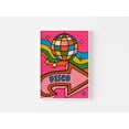 Bright Disco This Way Print Disco Ball Pink Disco Kitchen Disco Disco ...