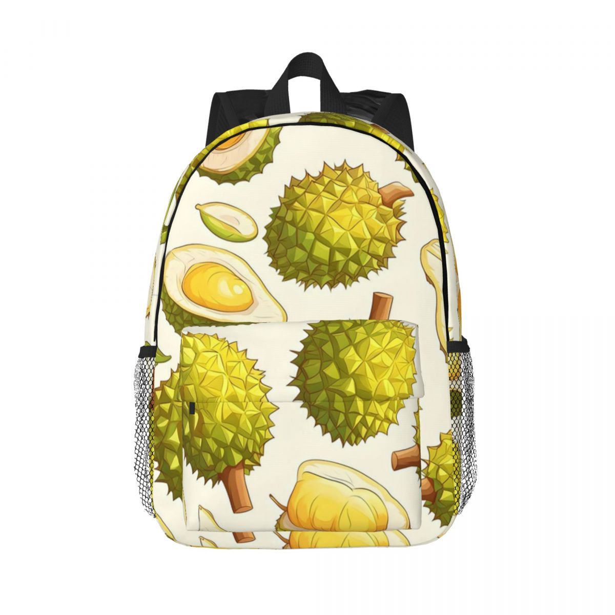 Bright Durian Fruit Pattern Backpacks s Bookbag Casual Students Bags ...