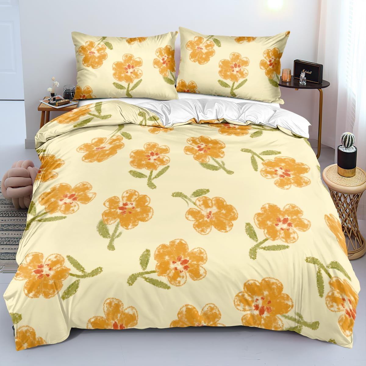 Bright Duvet Cover 79x90 inch Comforter Cover Quilt Cover Bedding Set ...