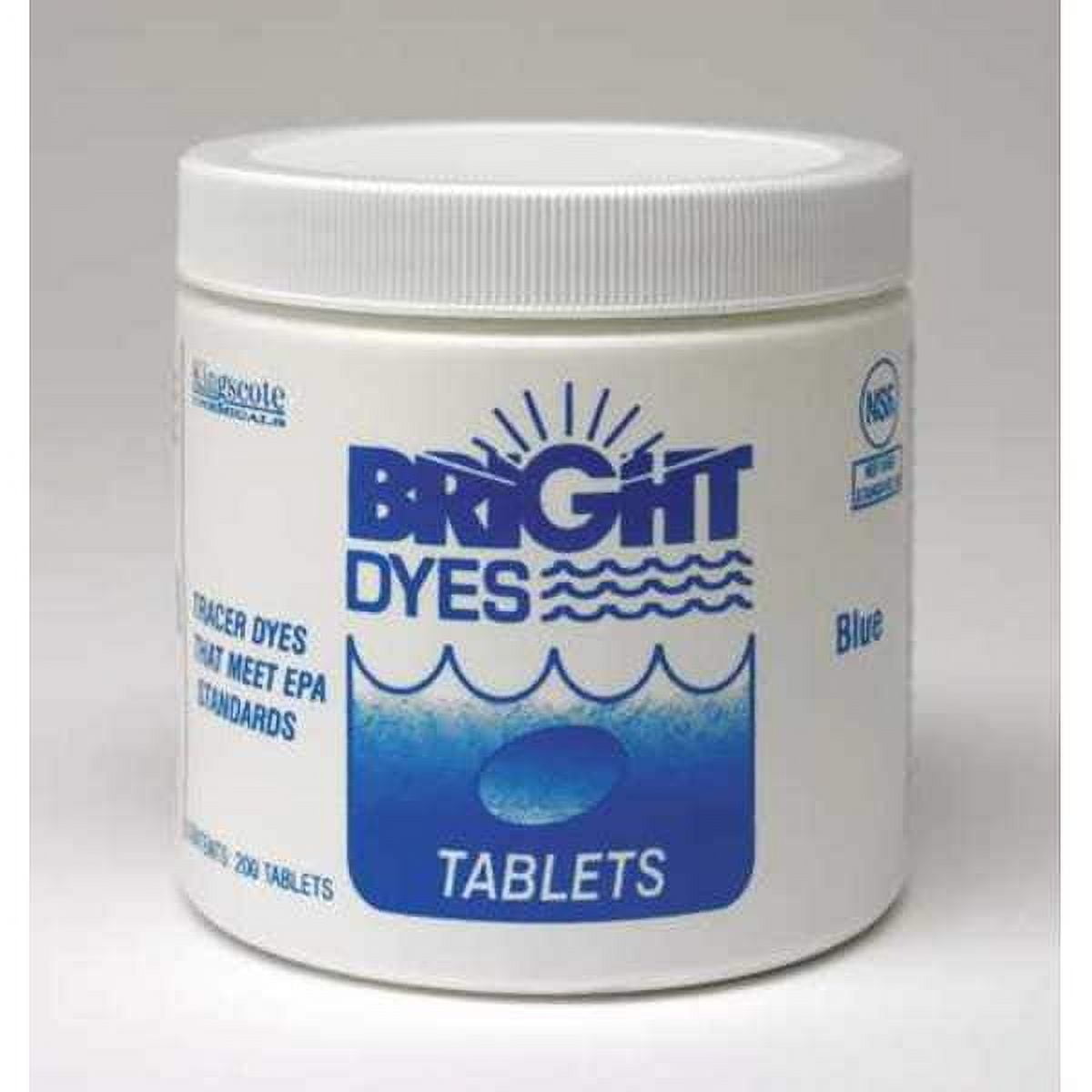 Bright Dyes Dye Tracer Tablet,Blue,PK200 101102 - Walmart.com