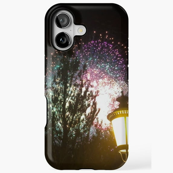 Bright Explosions At Night Sky Pattern iPhone Case 17 to 11 Pro Max ...