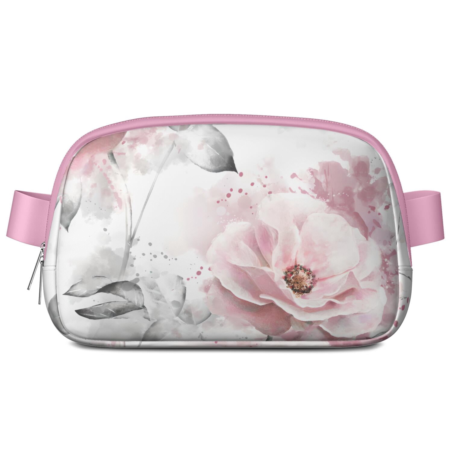 Bright Floral Fanny Pack – Summer Garden Waist Bag with Artistic Bloom ...