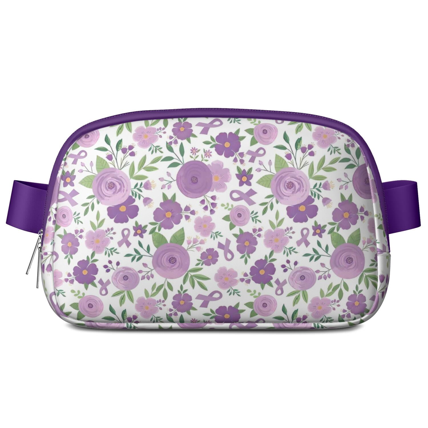 Bright Floral Fanny Pack – Summer Garden Waist Bag with Artistic Bloom ...