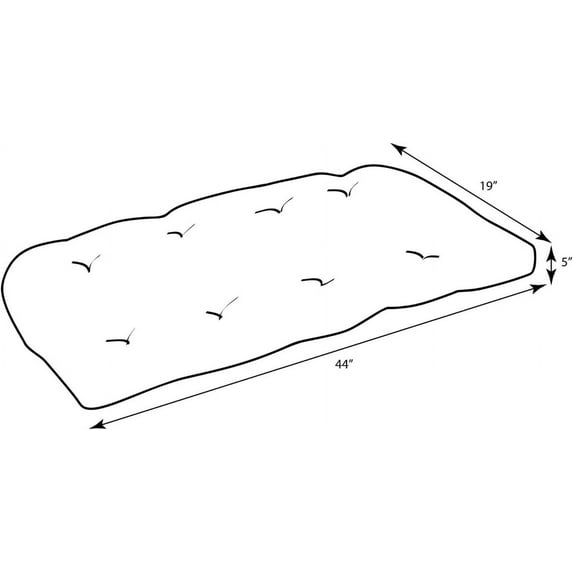 Bright Floral Indoor/Outdoor Tufted Wicker Loveseat Cushion, 1 Count ...