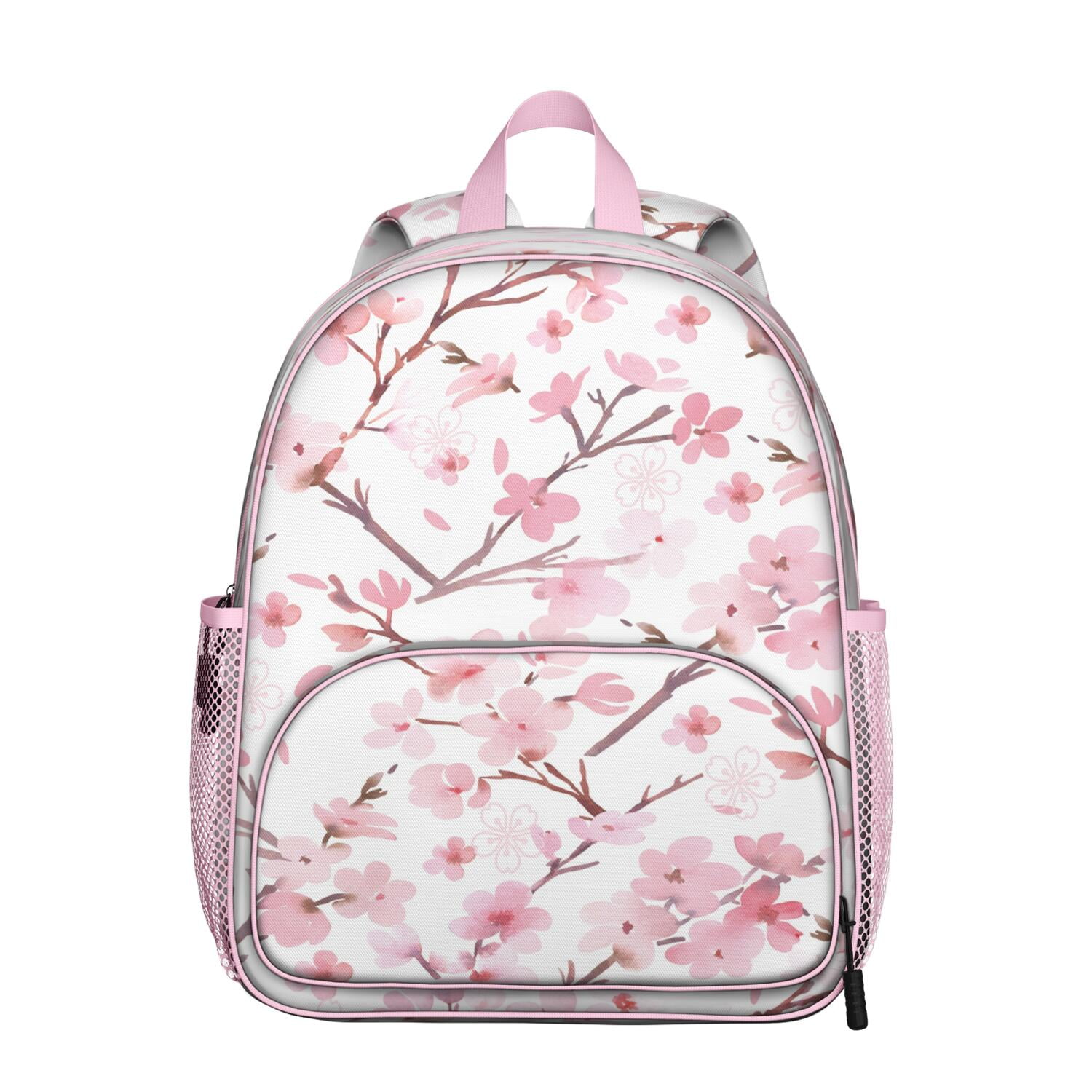 Bright Floral Students Backpack - Artistic Watercolor Wildflower Print ...