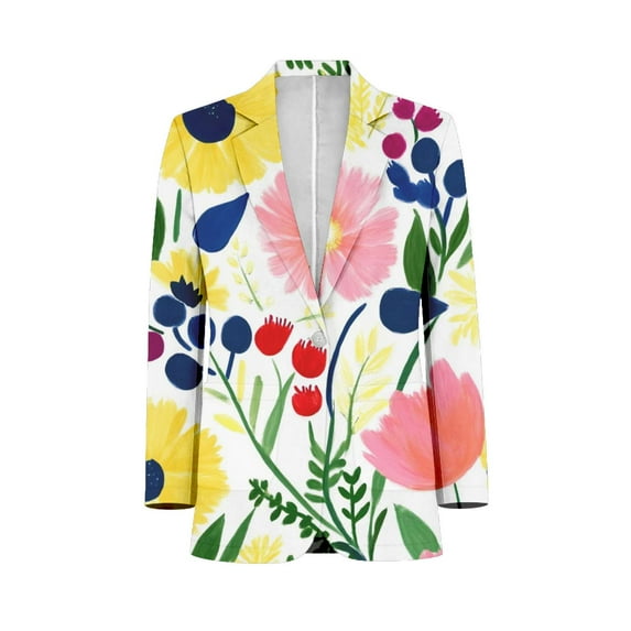 Bright Floral Summer Print Design Men Blazers Slim Clothing Summer ...