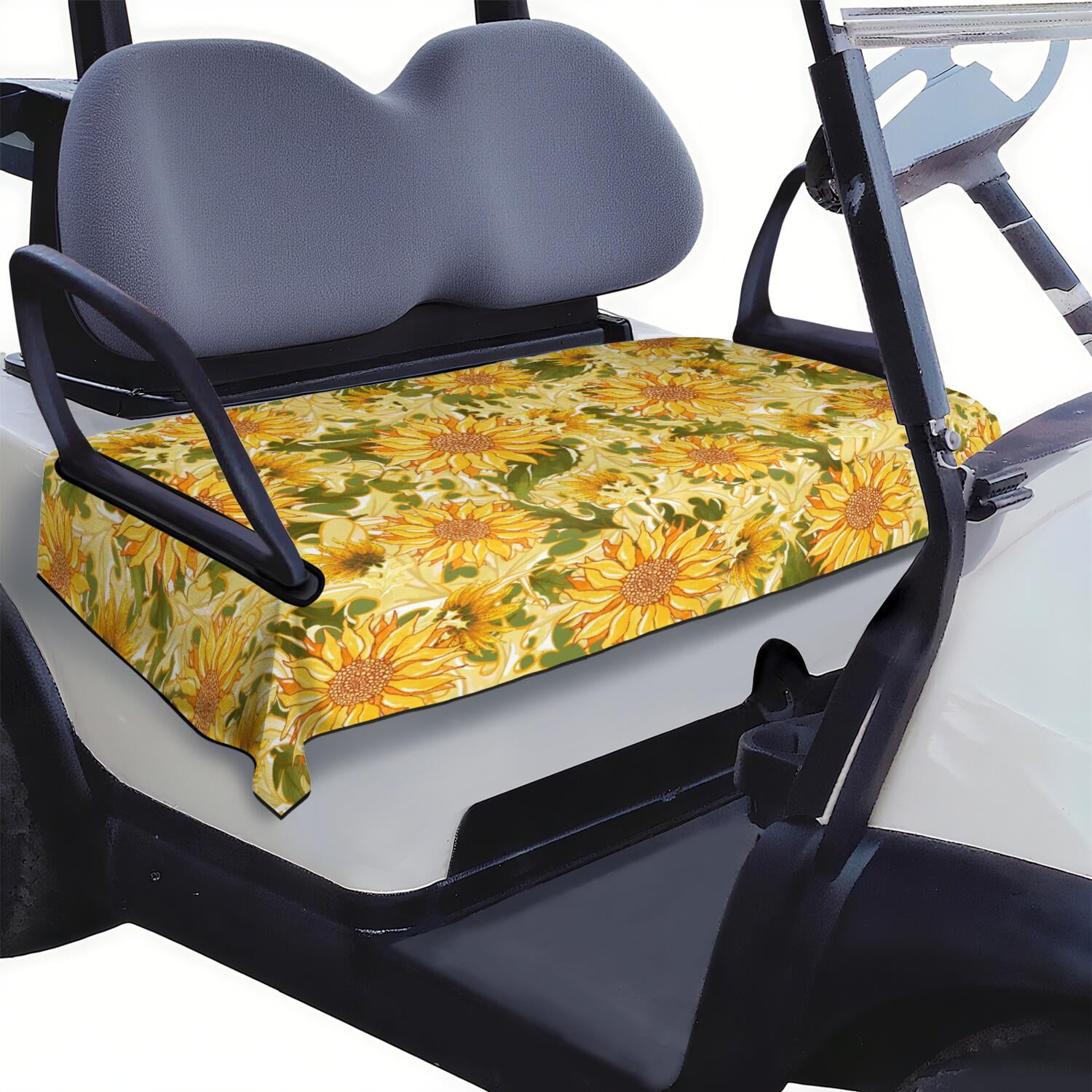 Bright Flowers Pattern 51 Inches by 31 Inches Golf Cart Seat Covers ...