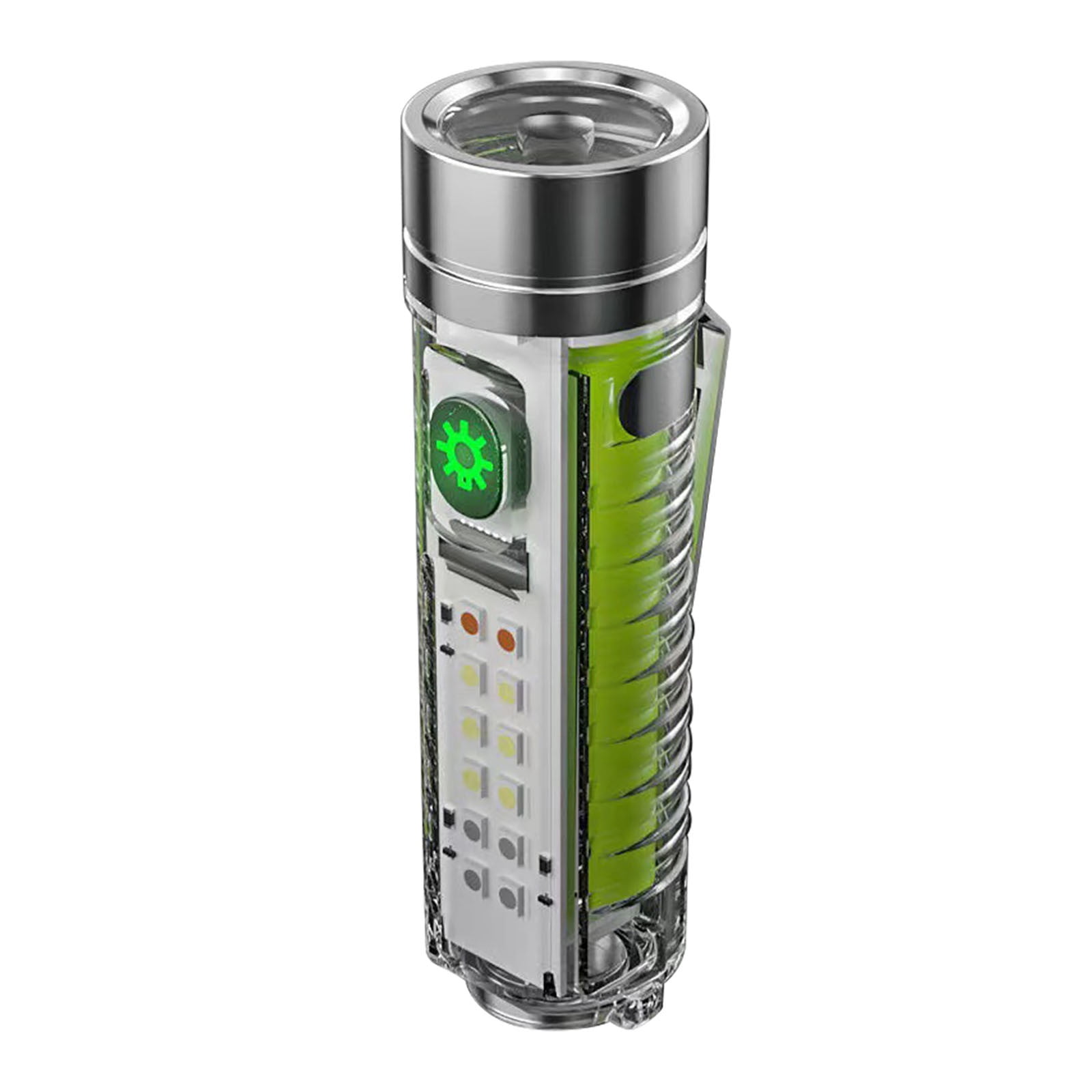 Bright Fluorescent Mini Flashlight Compact Keychain Torch For Enhanced ...