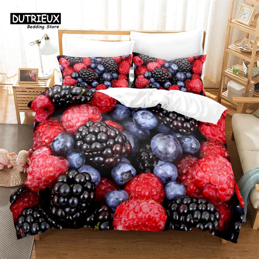Bright Fruit Duvet Cover Set Fashion Bedding Set Soft Comfortable ...