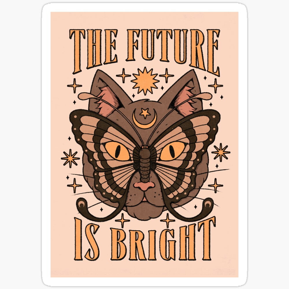 Bright Future Sticker Phone Decal Water Bottle Stickers Car Decals ...