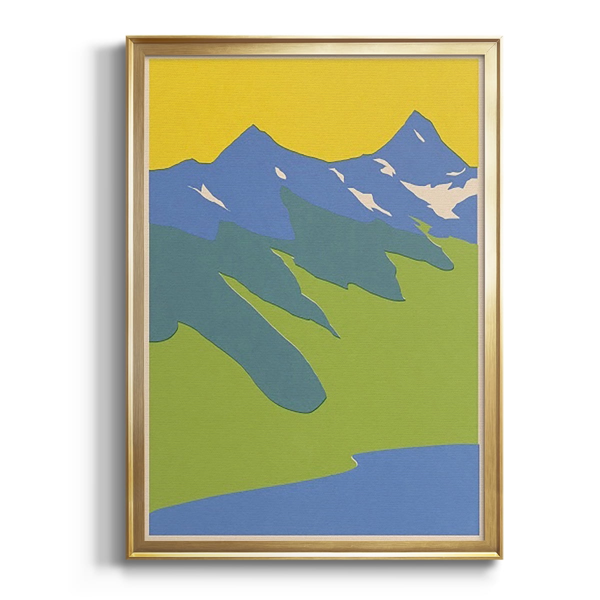 Bright Glacial Lake II Premium Framed Print, in Gold, Black, or Silver ...
