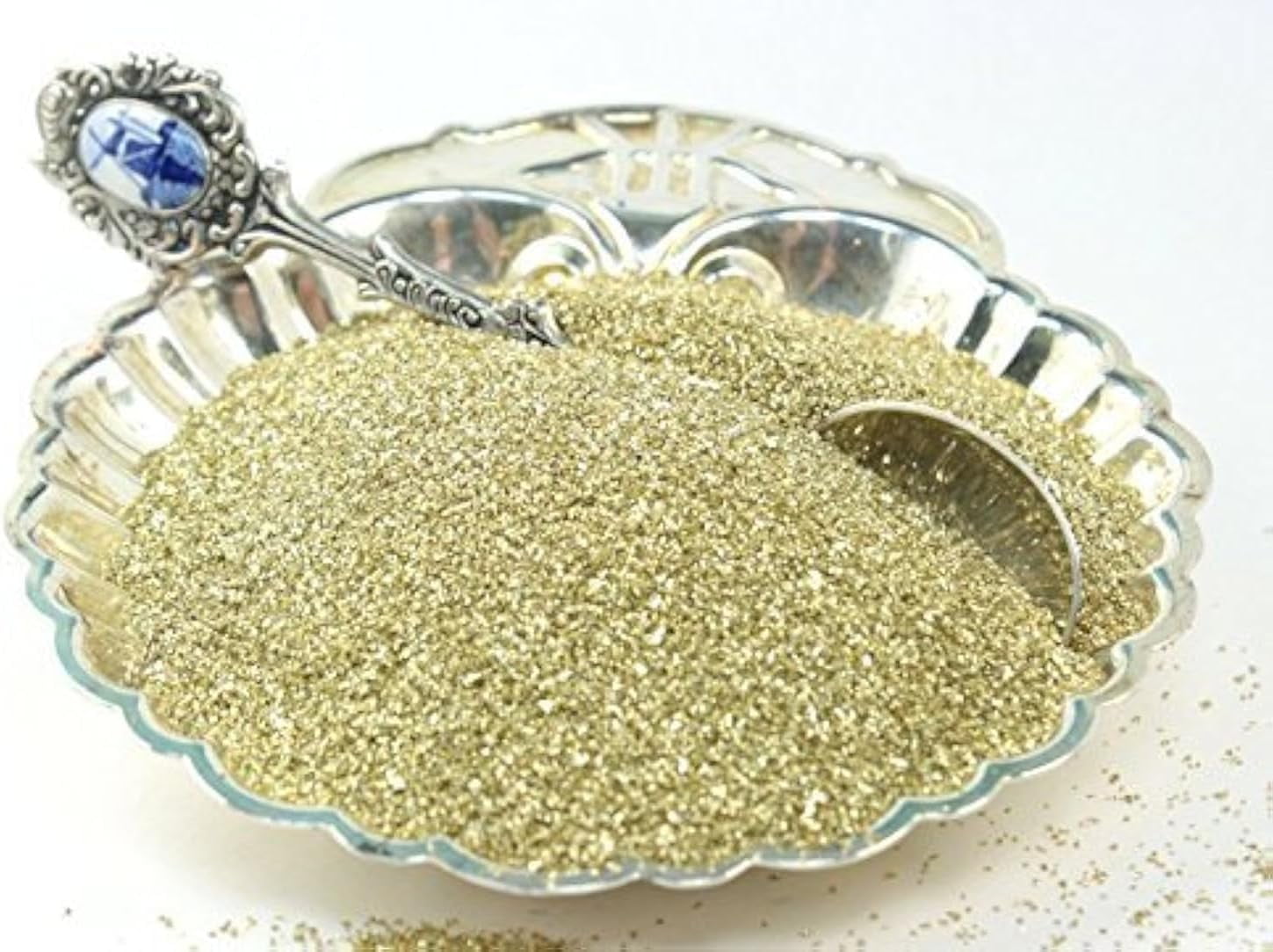 Bright Gold Imported German Glass Glitter - 1 Ounce - Fine 90 Grit ...