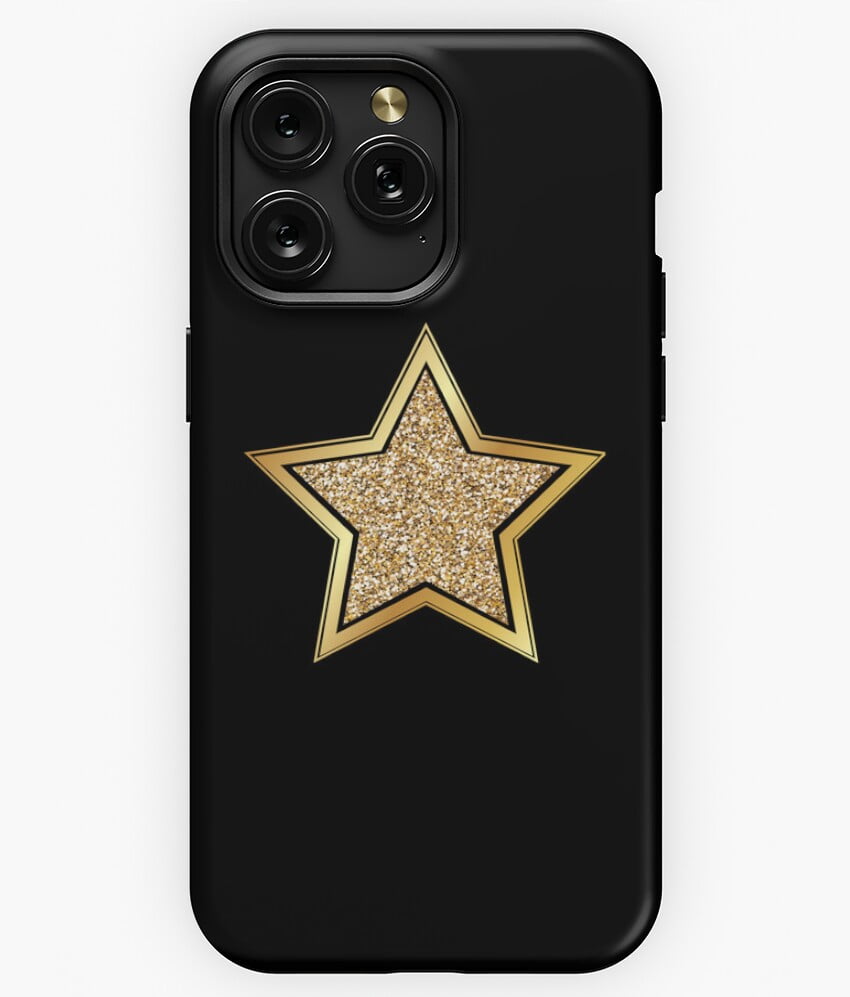 Bright Gold Star Sparkle Shiny Art G6223 Phone Case for iPhone17 16 15 ...