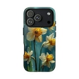 Bright Golden Daffodils Spring Floral Bloom with iPhone 17 to 11 Pro ...