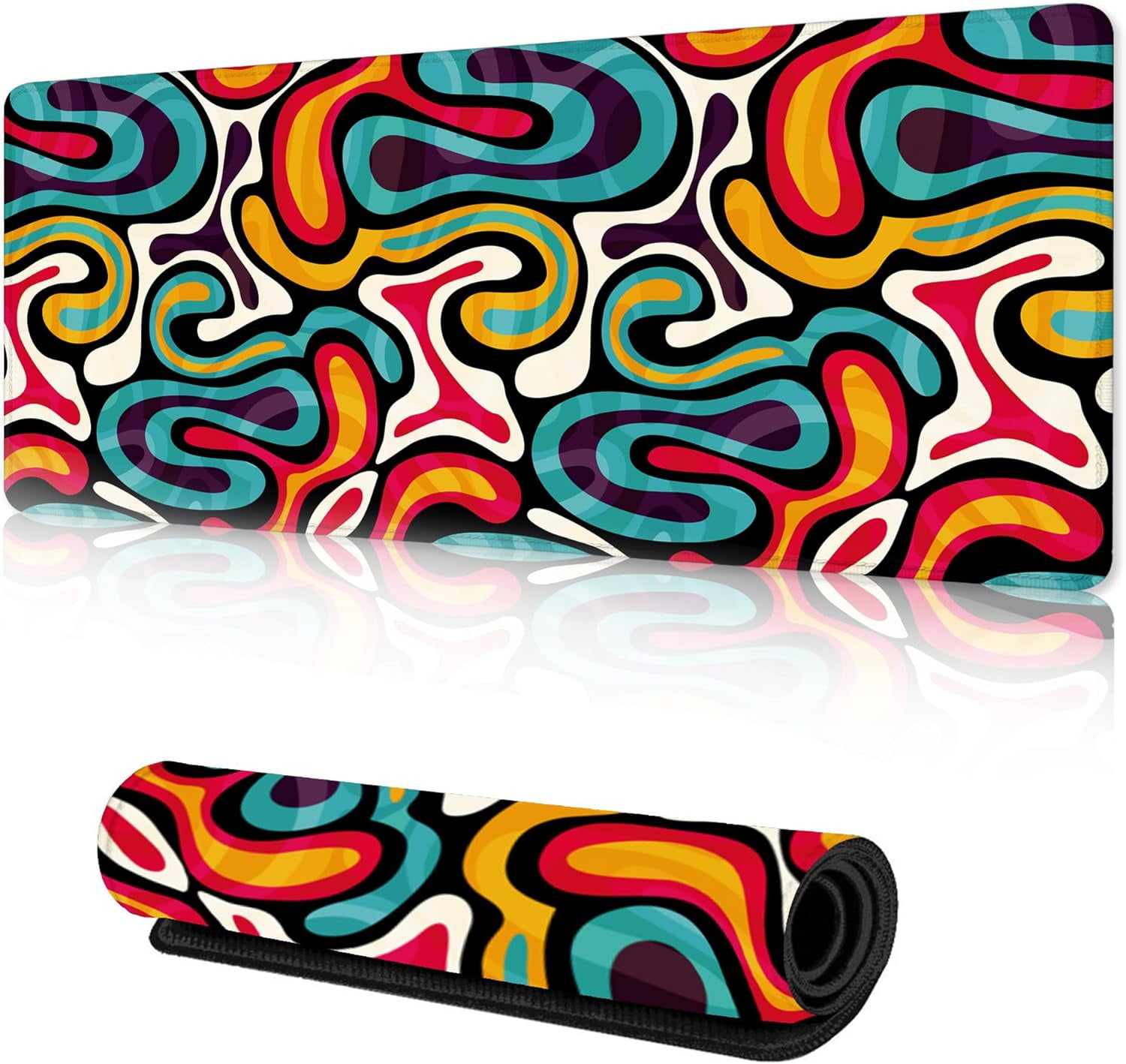 Bright Graffiti Gaming Mouse Pad XXL Extended Mouse Pad Mat NonSlip ...