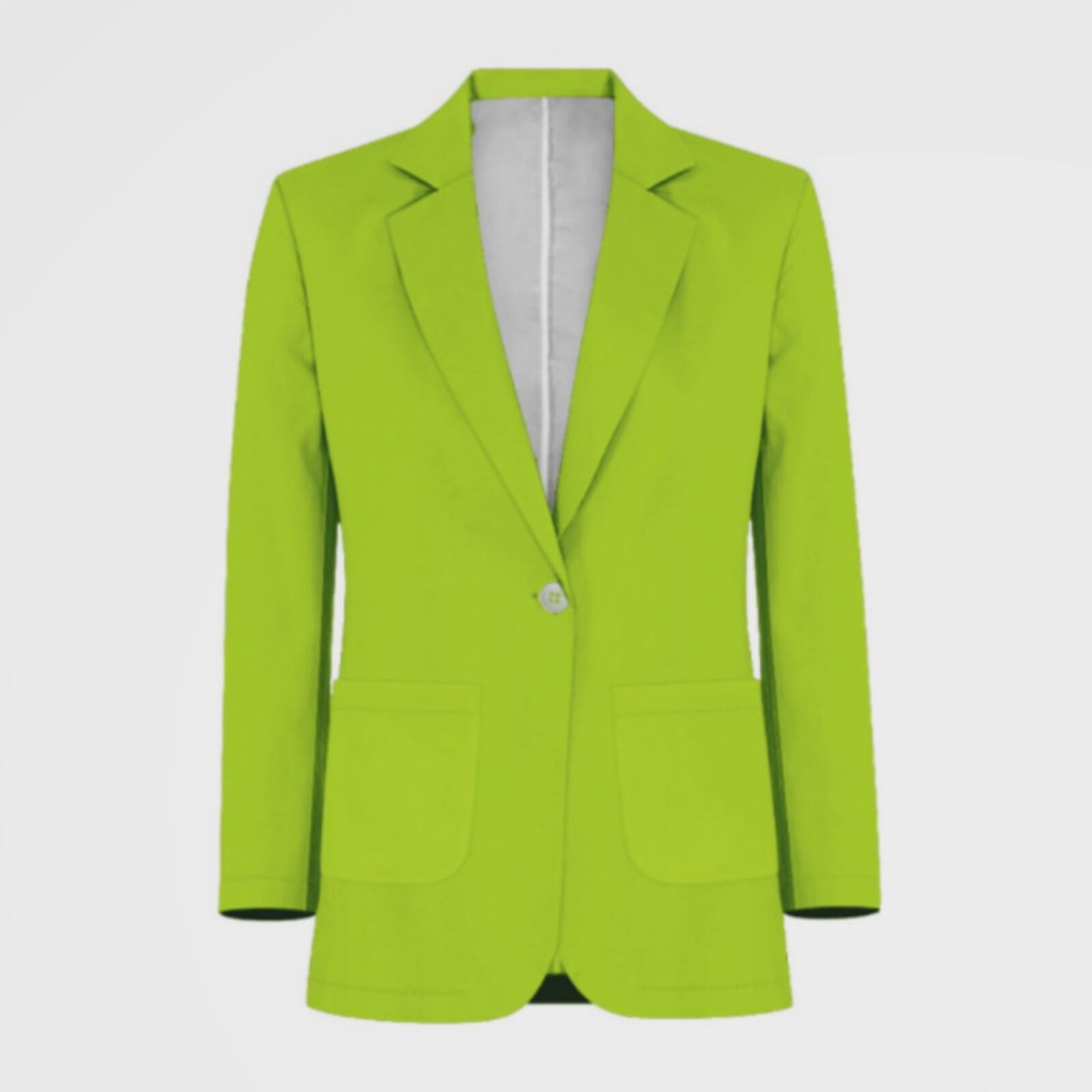 Bright Green Lime Neon Color-01 Men Blazers Slim Clothing Summer Jacket ...