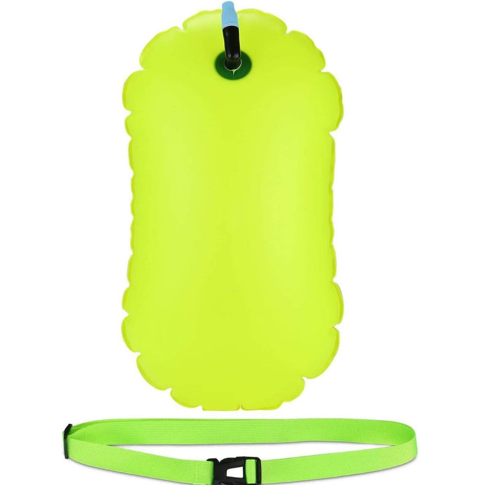 Bright Green Swim Buoy Float, Portable Storage For Open Water Swimmers ...