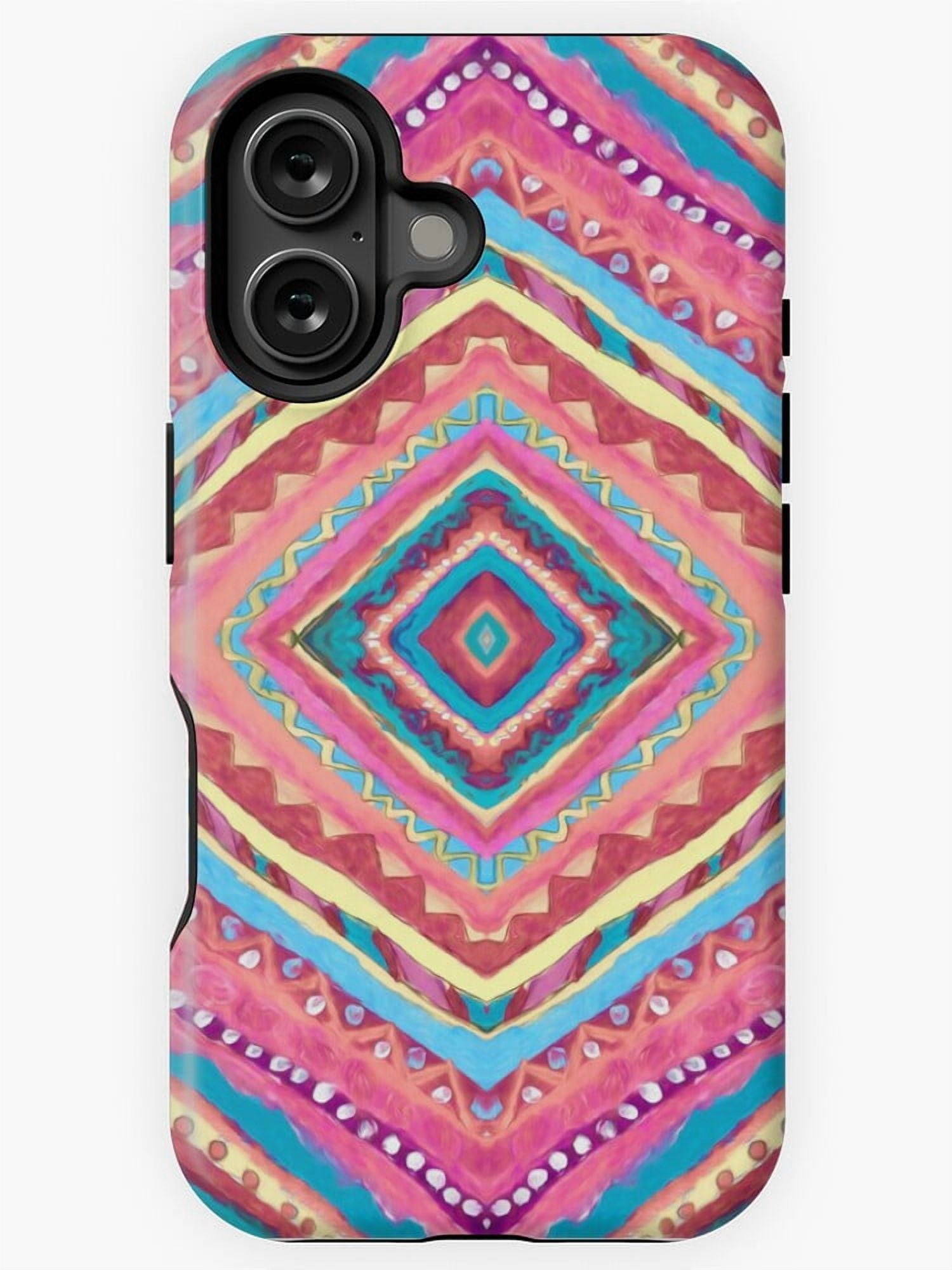 Bright Gypsy Bohemian Pattern Phone Case for iPhone 11 12 13 14 15 16 ...