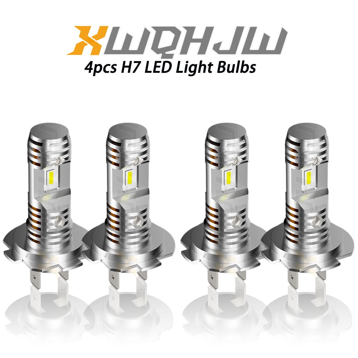 Bright H7 LED Headlights Bulbs High Low Beams Kit for Hyundai Sonata ...