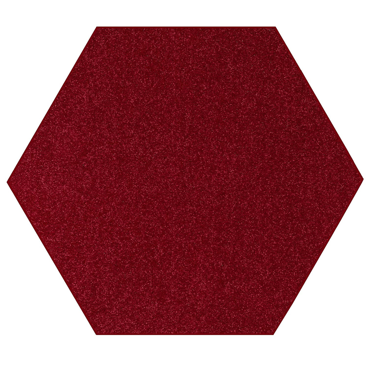 Bright House Solid Color Hexagon Shape Area Rugs Burgundy - 4' Hexagon ...