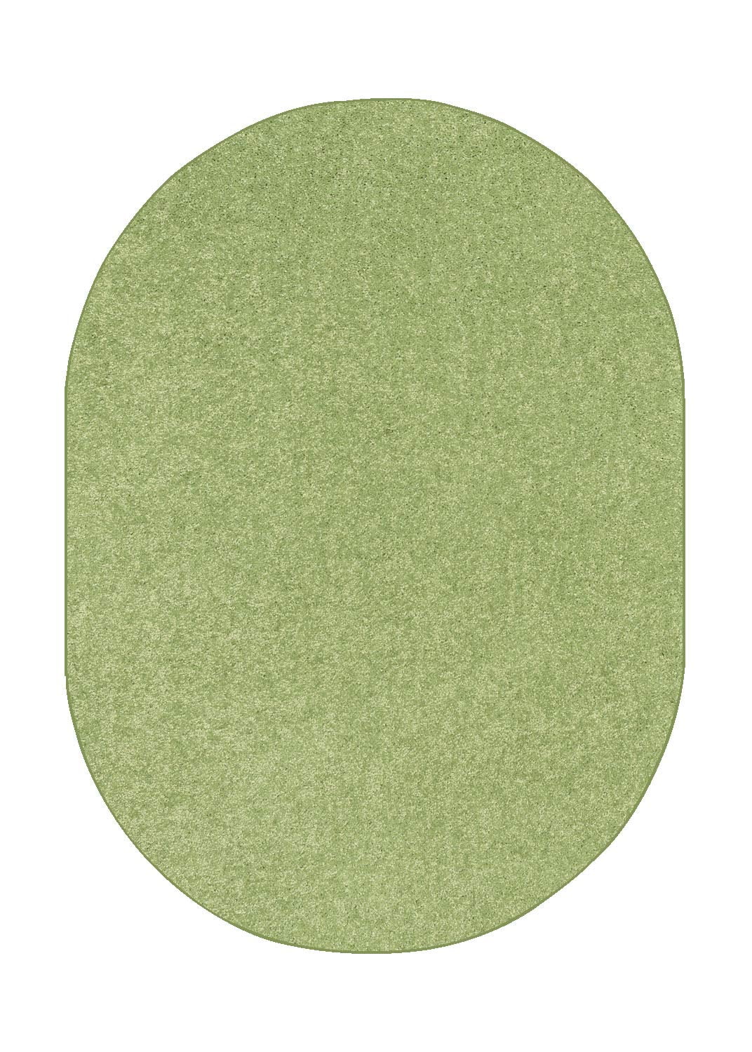 Bright House Solid Color Oval Shape Area Rugs Lime Green - 6' x 8' Oval ...