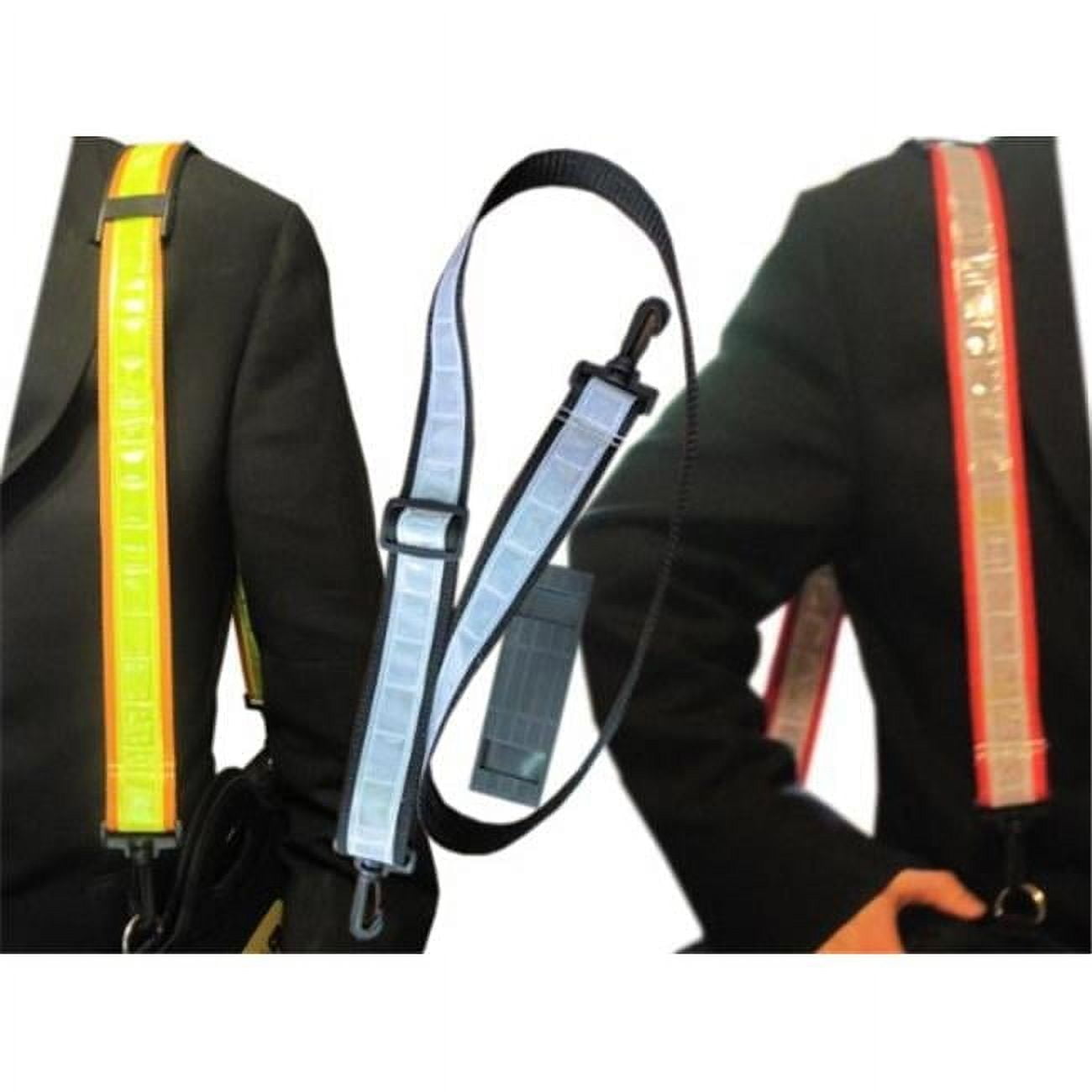 Bright Ideas RST1B Reflective Shoulder Strap For Backpack Bags - White ...