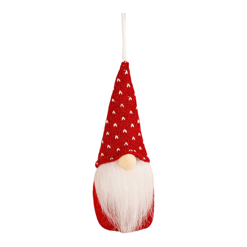 Bright Knitted Santa Figure Wall Decors Sturdy Fabric Holiday Accent ...