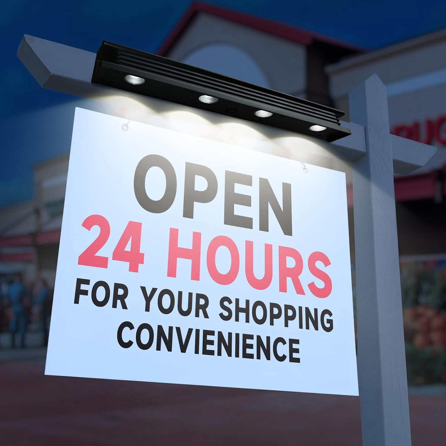 Bright LED 6000K Solar Sign Lights for Outside Mailbox, Address, House ...