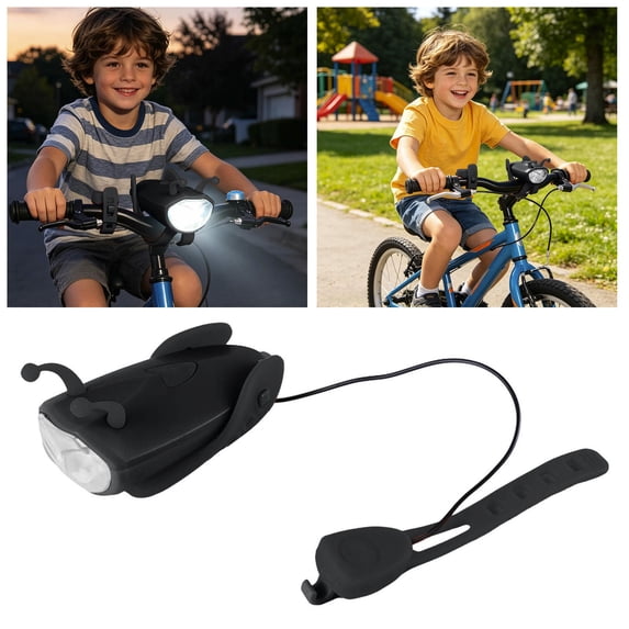 Bright LED Bicycle Headlight with Silicone Strap, Waterproof Night ...