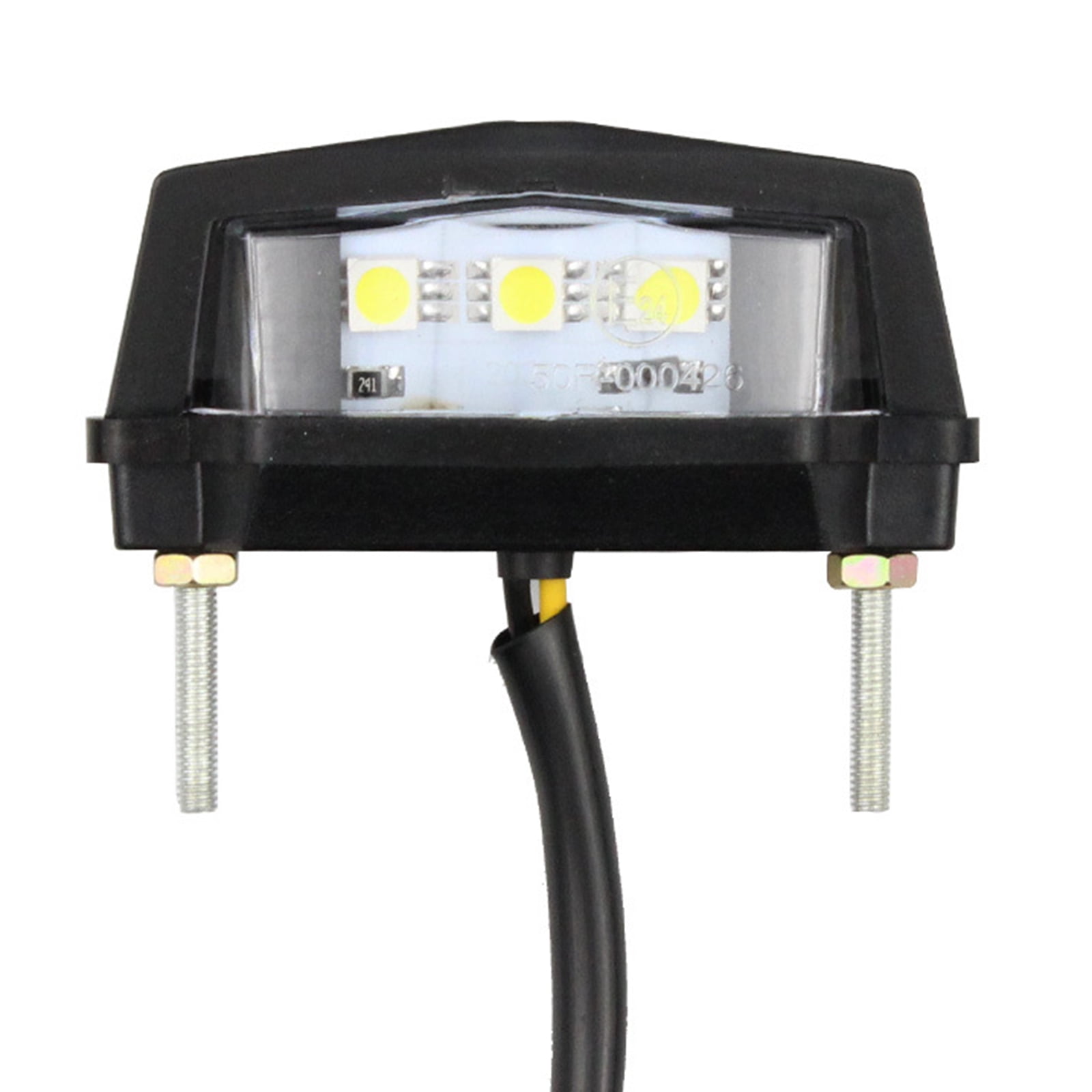 Bright LED License Plate Light Motorcycle Number Plate Light Plastic ...