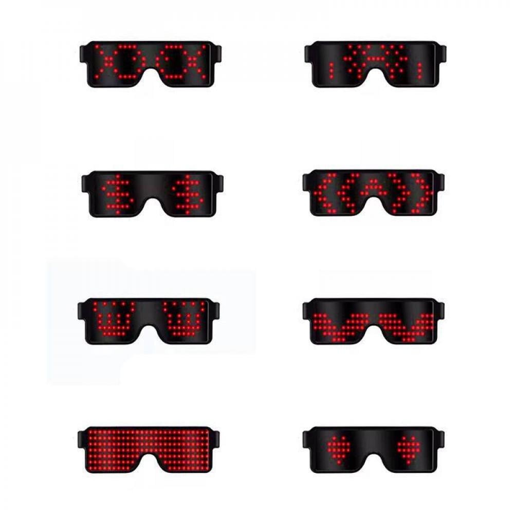 Bright LED Light Up Luminous Party Decorative Glasses Multifunction ...