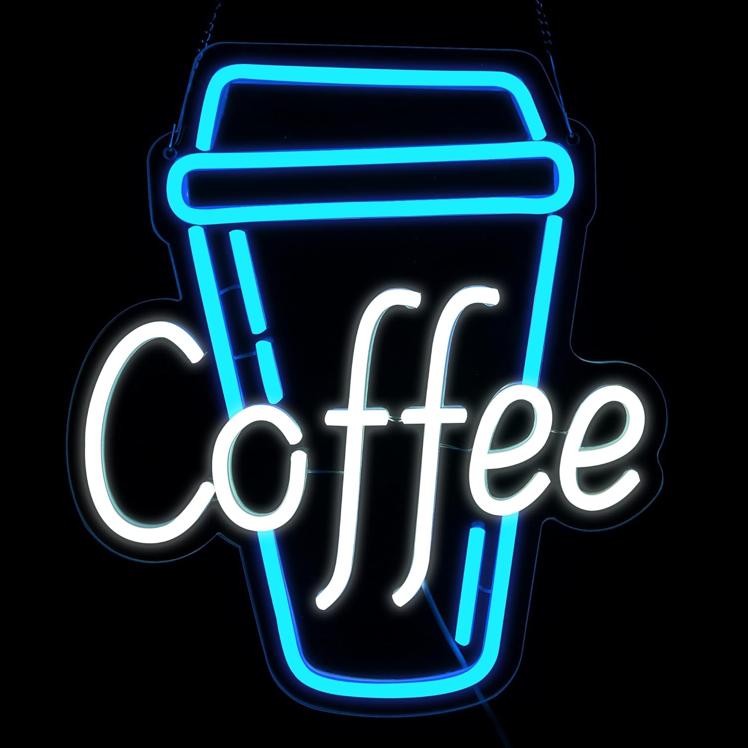 Bright Led Neon Light Coffee Sign for Wall Decor, Business Sign for ...