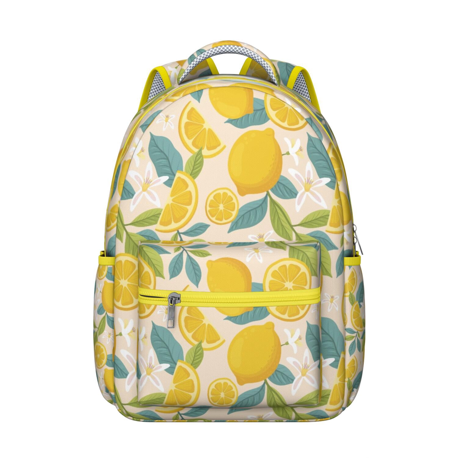 Bright Lemon Summer Backpack - Modern Waterproof School Bag for College ...