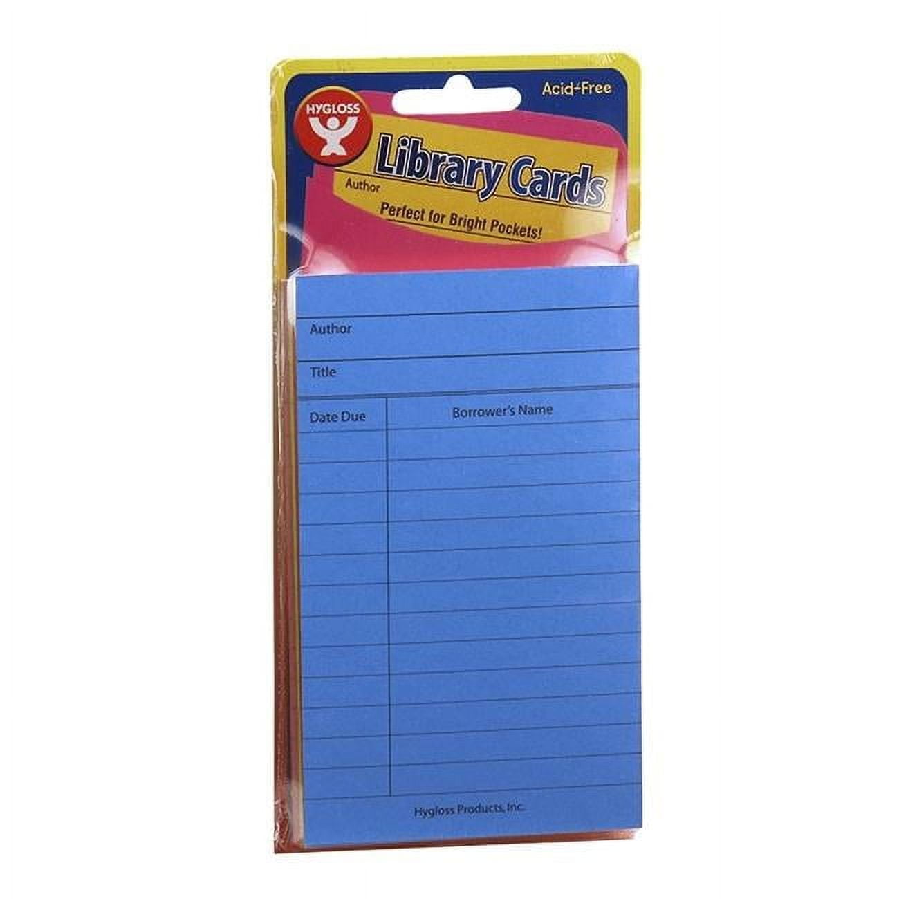 Bright Library Cards 500Ct Assorted - Walmart.com