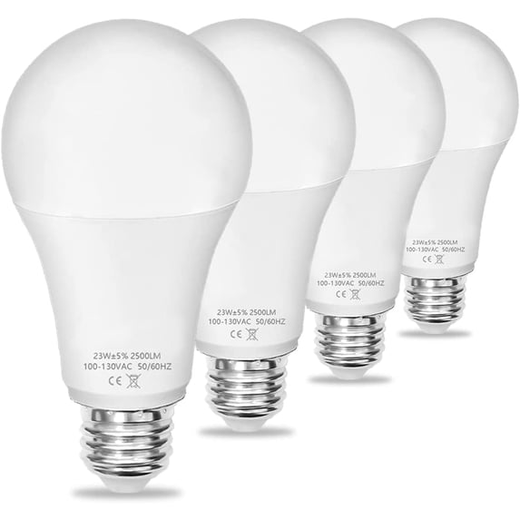 OHLGT LED Light Bulb, 150W-200W Equivalent, 23W Warm White 4000K, A21 ...