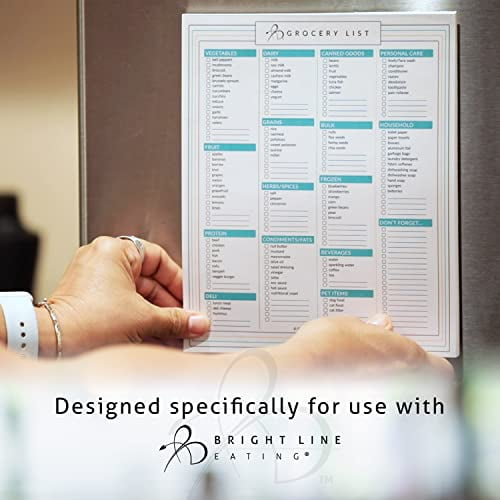 Bright Line Eating Magnetic Grocery List – Fridge Grocery List Magnetic ...