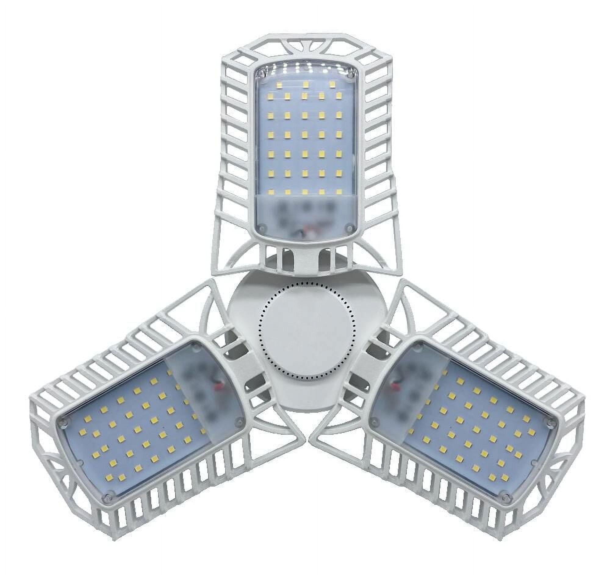 Bright Living LED Garage Light, Tri-Panel, 60W, 6000 Lumens, Indoor Use ...