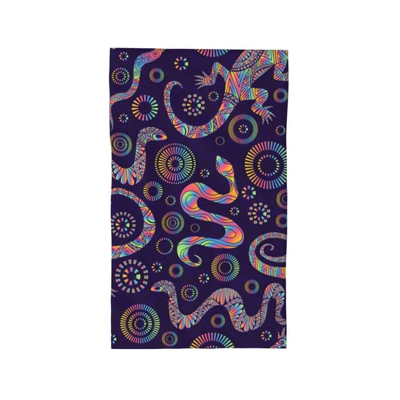 Bright Lizards And Snakes 27.5" x 16" Ultra Soft Hand Towel, Face Wash ...