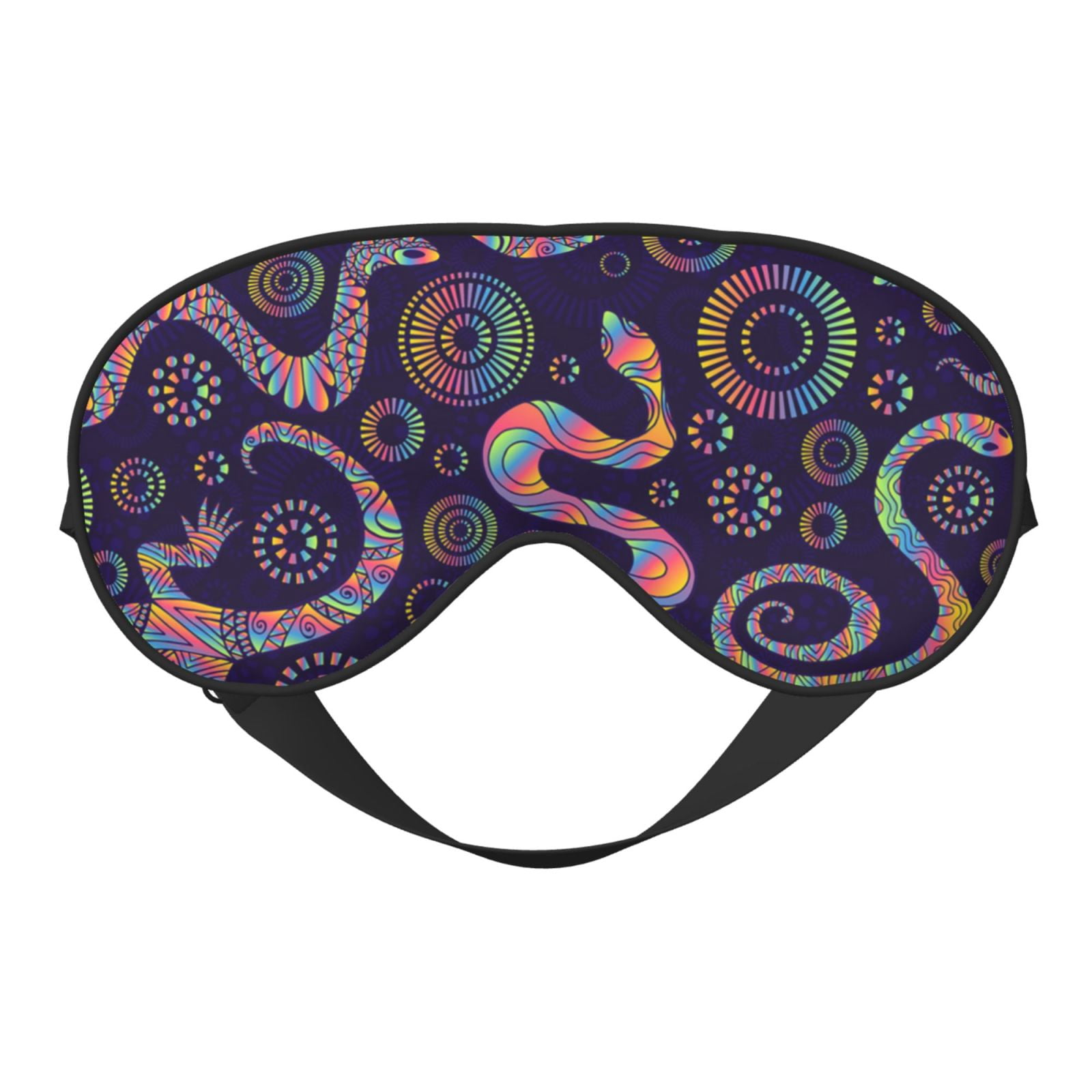 Bright Lizards And Snakes Soft Faux Silk Sleep Mask, Eye Mask ...