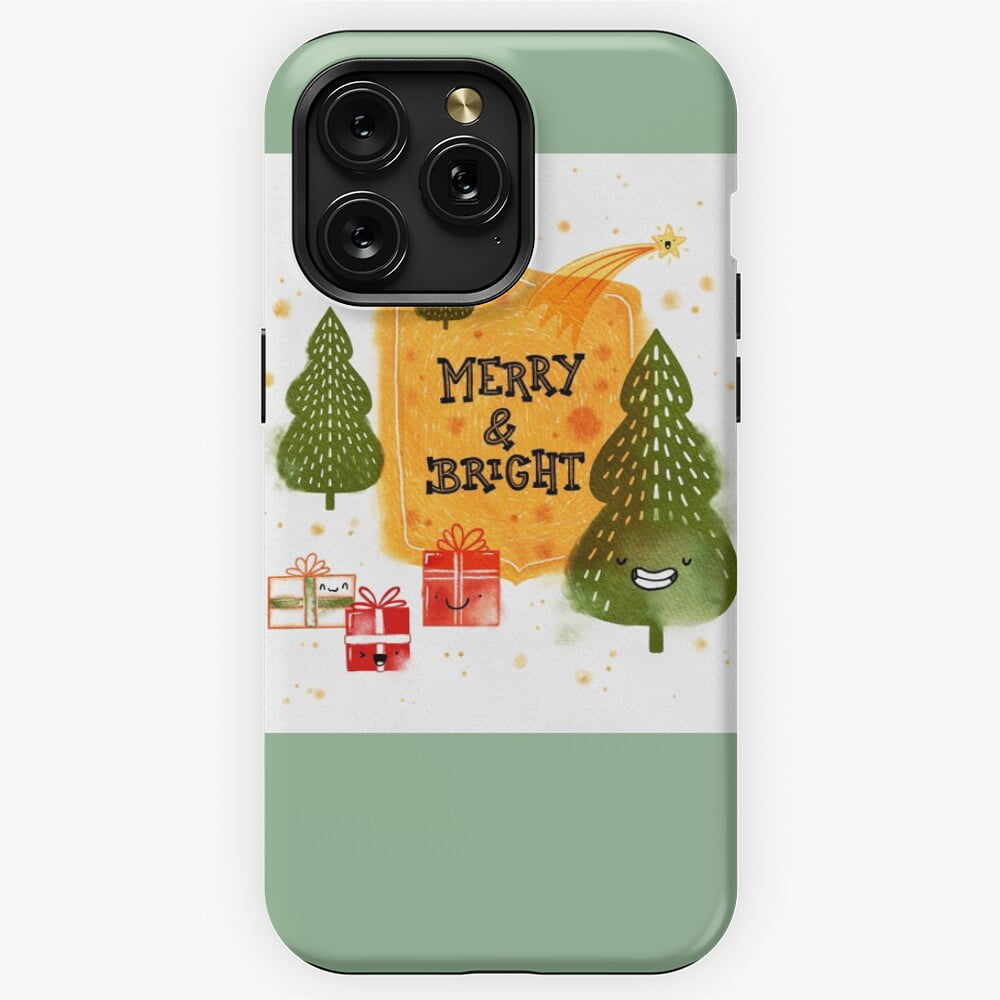 Bright Merry Christmas Special Holiday Design iPhone Case 17 through 11 ...
