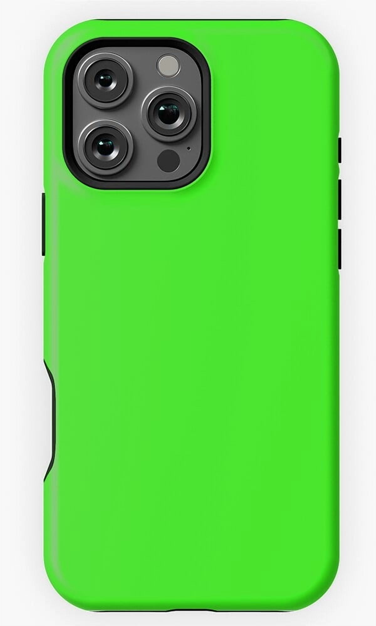 Bright Neon Green Solid Color, Minimalist Vibrant Lime Shocking P222 ...