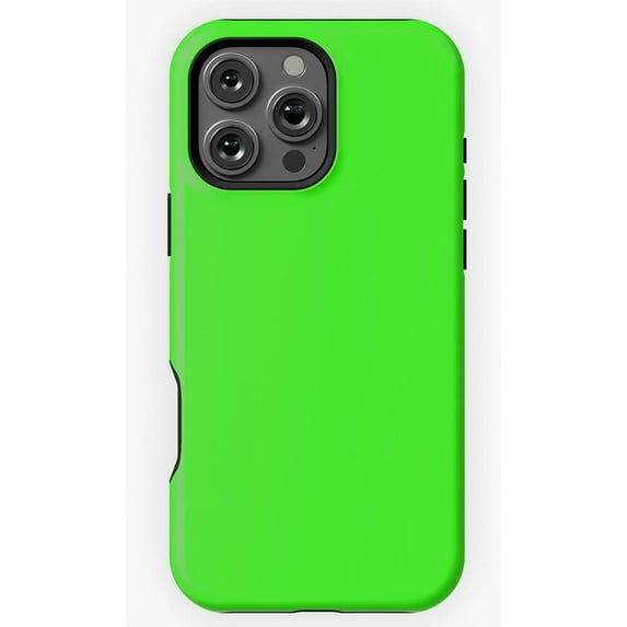 Bright Neon Green Solid Color, Minimalist Vibrant Lime Shocking P222 ...