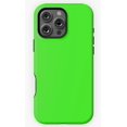 Bright Neon Plain Solid Simple Clean iPhone 11 12 13 14 15 16 17 Pro ...