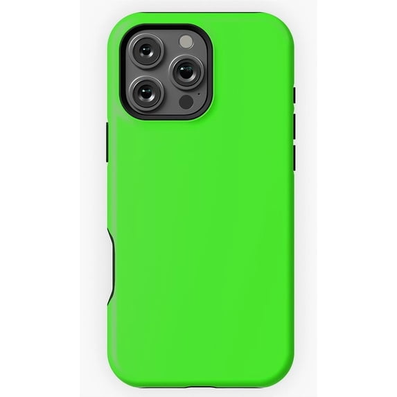 Bright Neon Plain Solid Simple Clean iPhone 11 12 13 14 15 16 17 Pro ...
