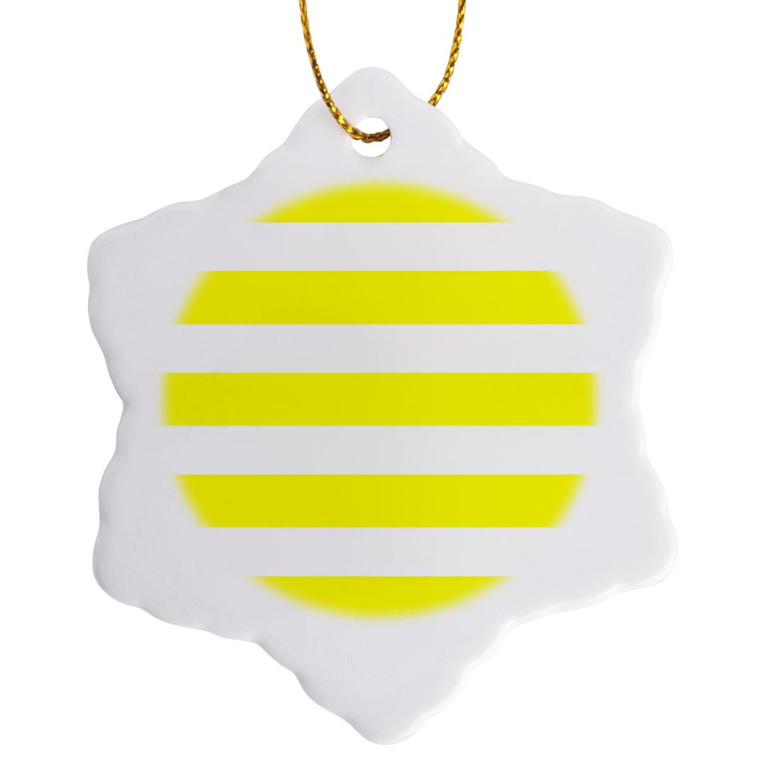 3drose, Bright Neon Yellow and White Stripes Pattern - Horizontal ...