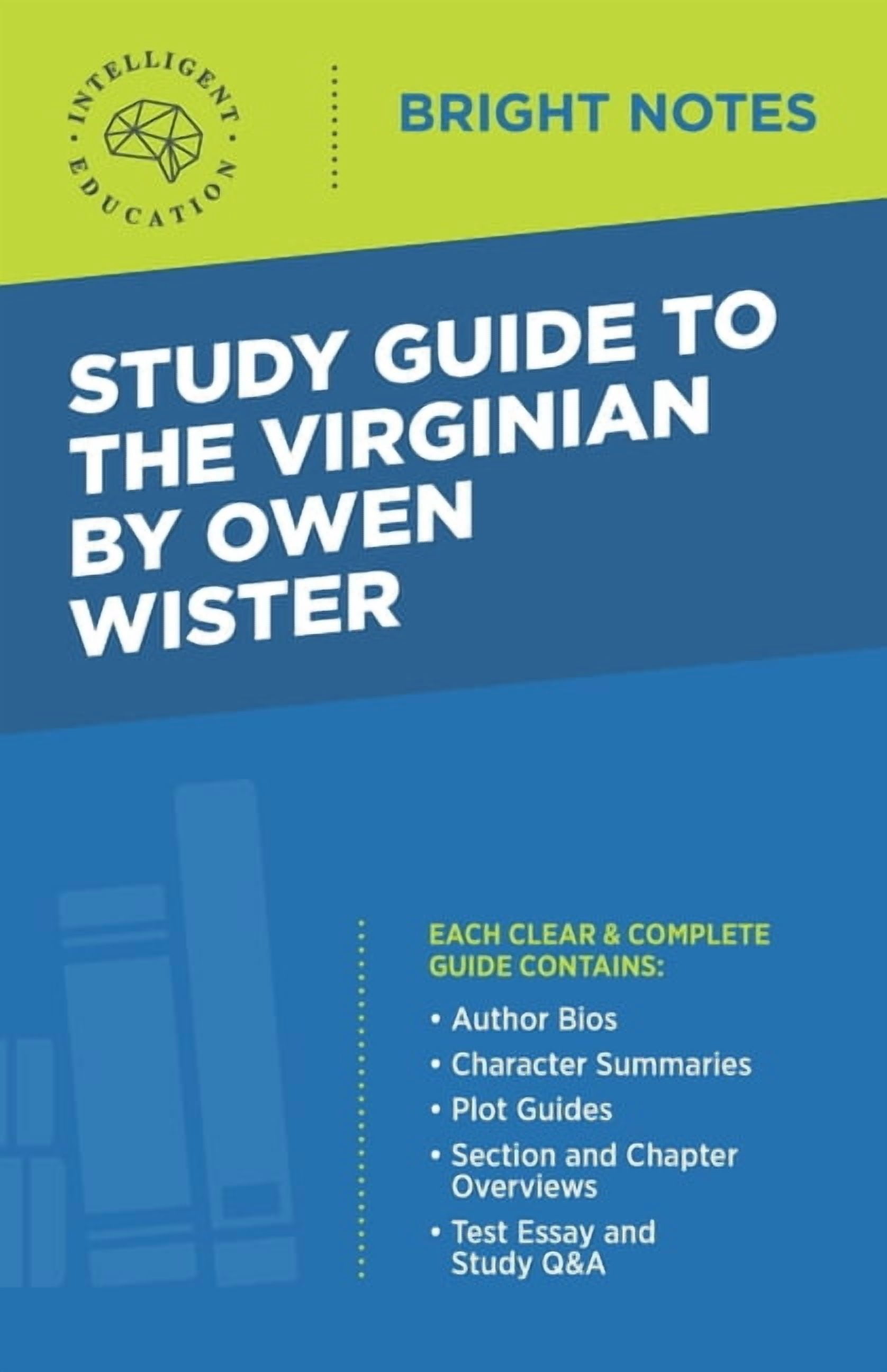 Bright Notes Study Guide to The Virginian by Owen Wister, (Paperback ...