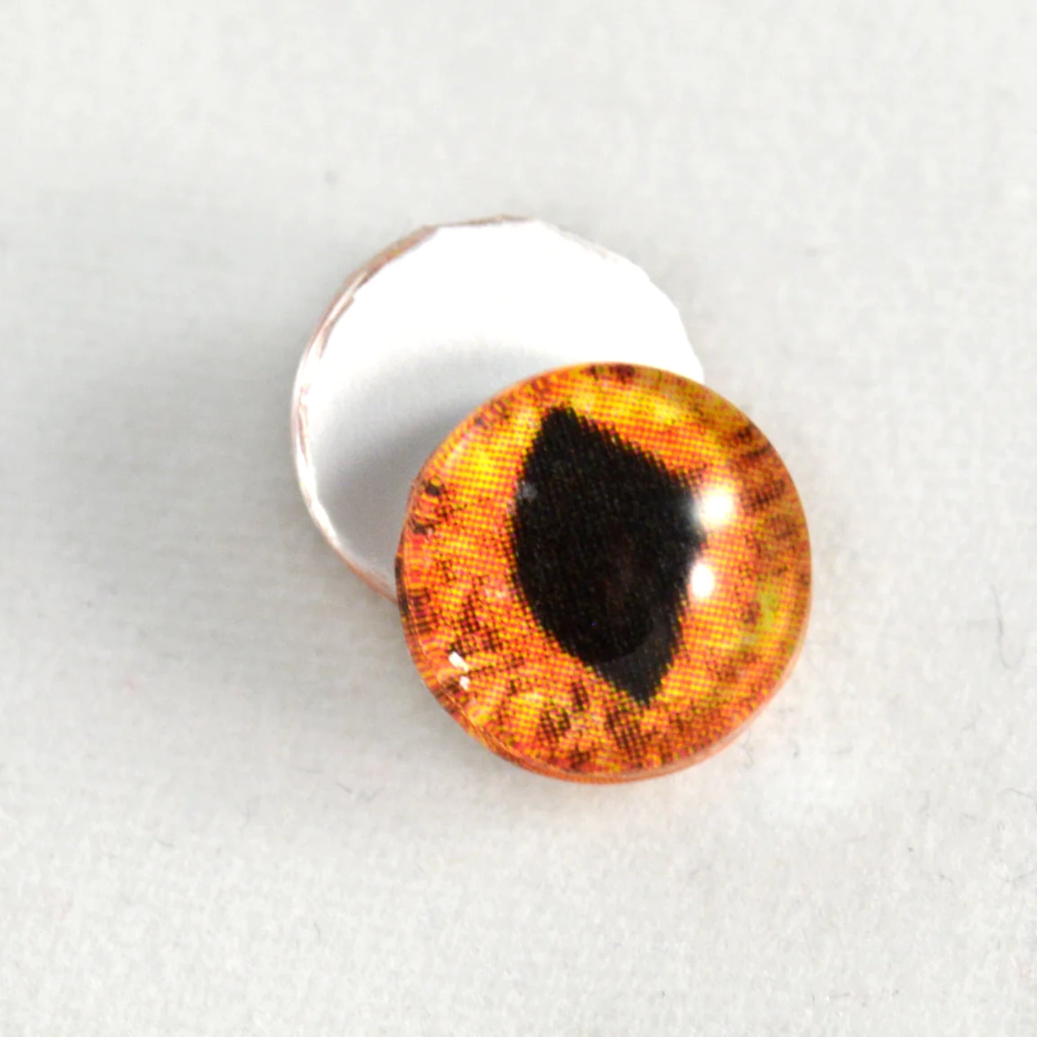 Bright Orange Cat Dragon Glass Eyes - Walmart.com