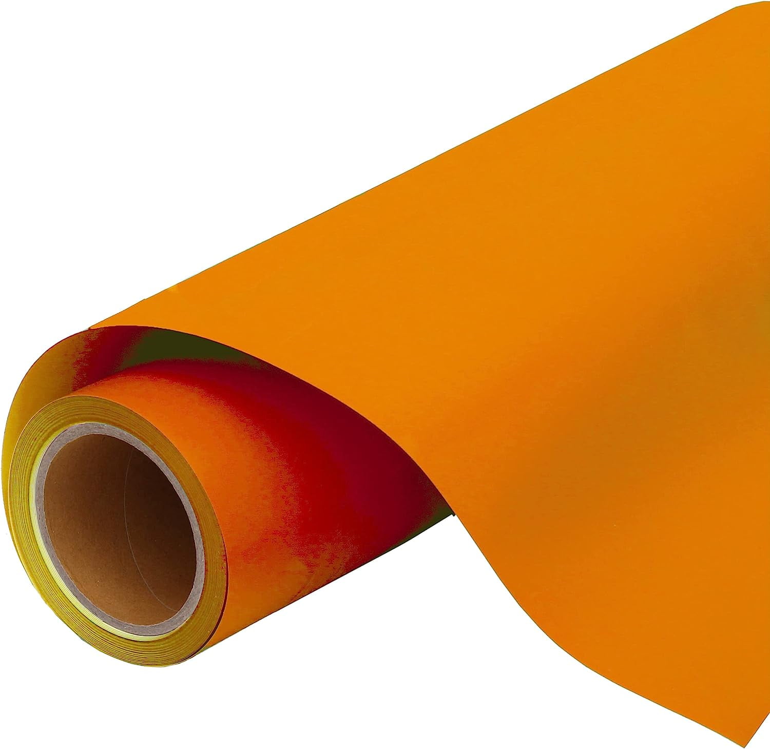 Bright Orange Heat Transfer Vinyl Film HTV | Solid Color | Cut Roll 20 ...